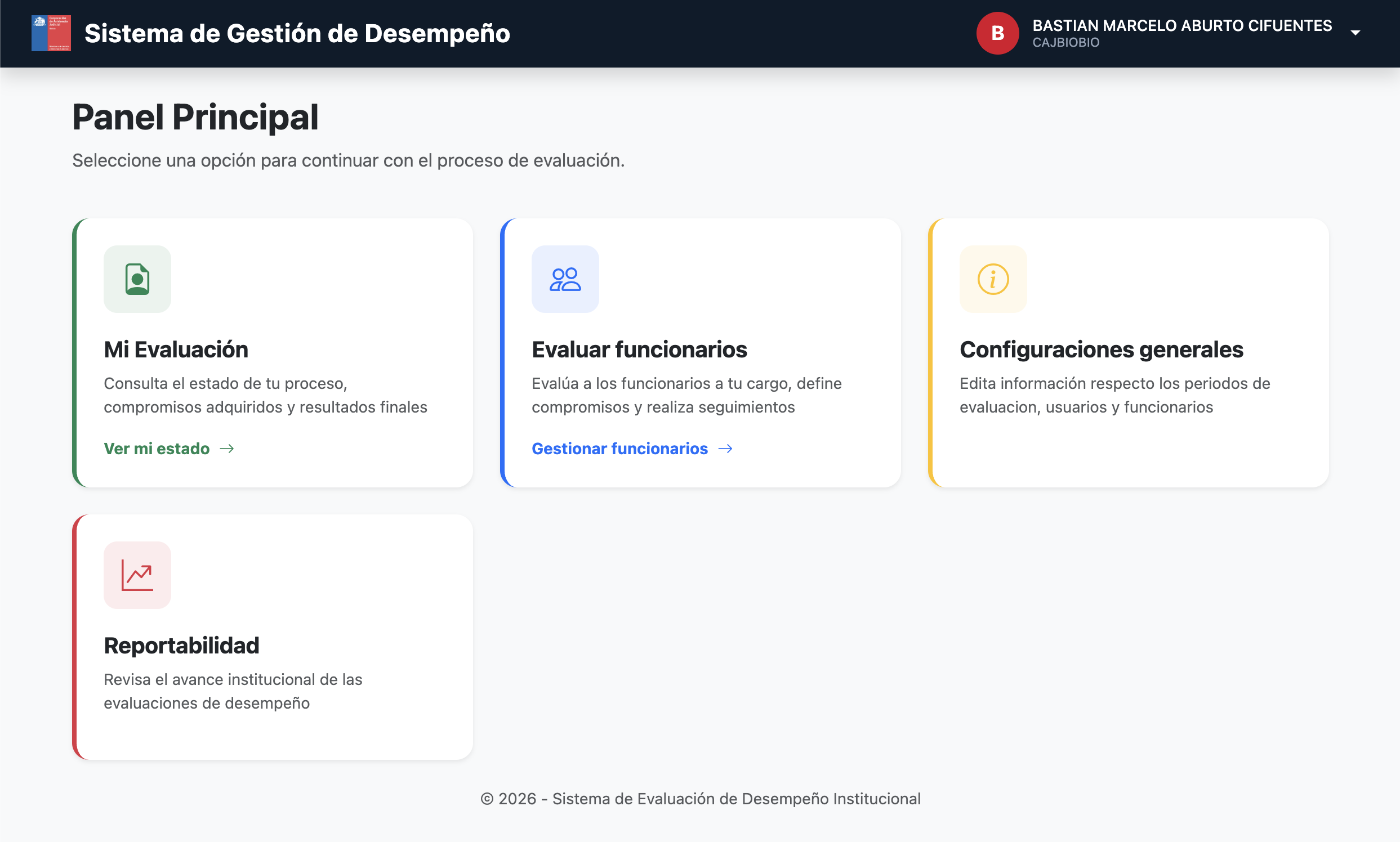 Login - Sistema de Gestión de Desempeño